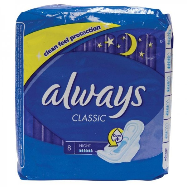 Прокладки и тампоны Always Classic - Night 8`s 4015400260837 ...